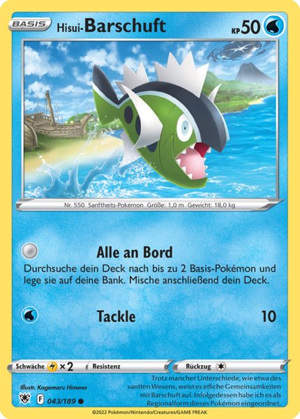 Hisui-Barschuft 043/189 Common - Astralglanz Deutsch – Card-Centre.de